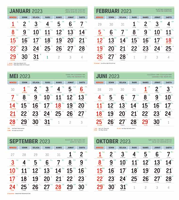 Download Kalender 2023 Per Bulan PELAJARAN Download Kalender 2023 Per Bulan PELAJARAN